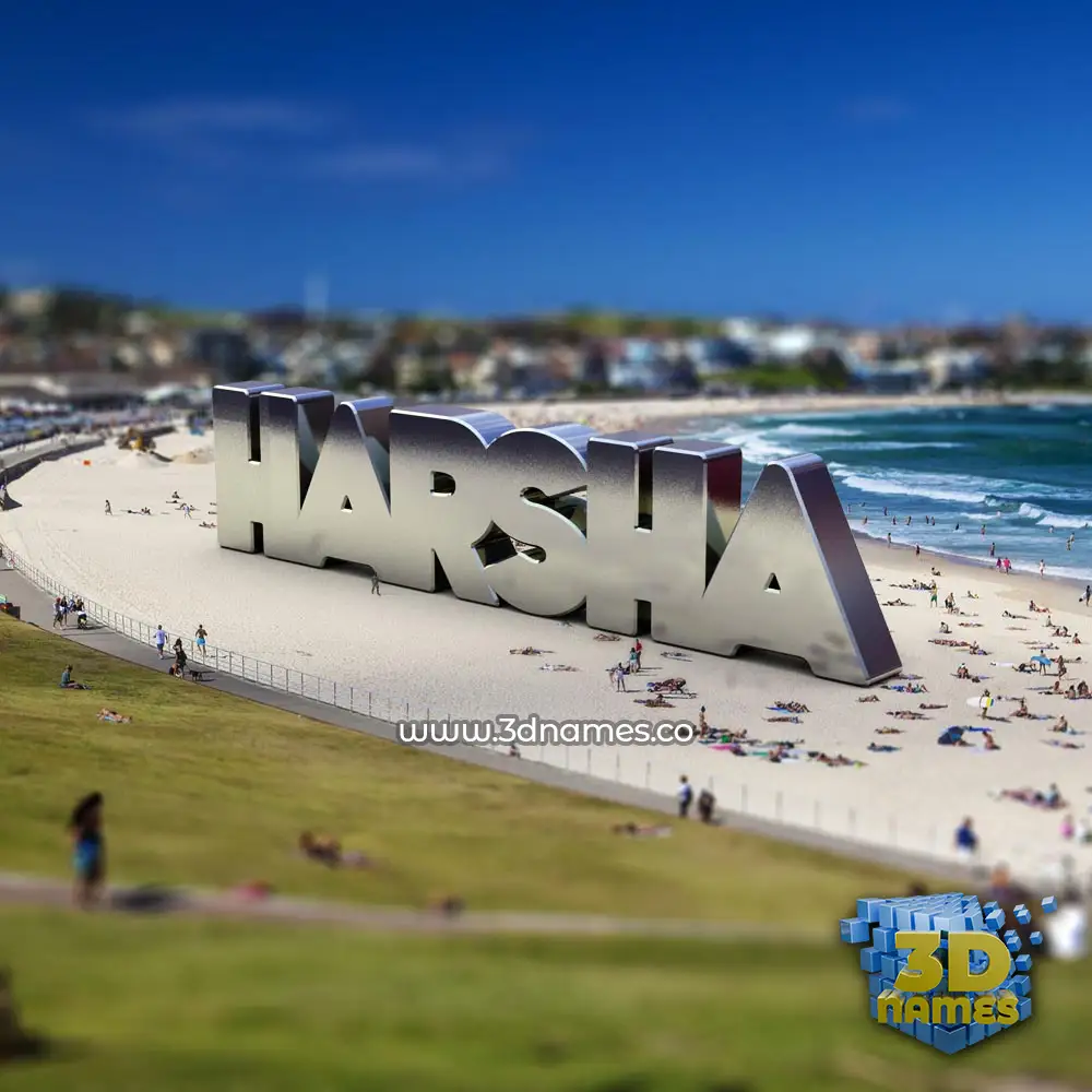 Preview of Bondi Beach 3D name for "harsha"