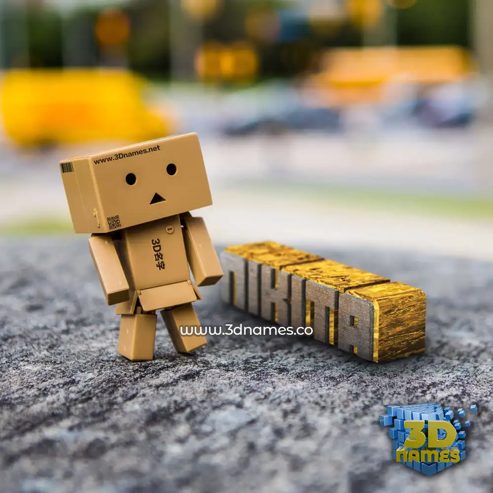 Hello Danbo 3D Name Wallpaper for "nikita" | Custom Wallpaper | 3D Names