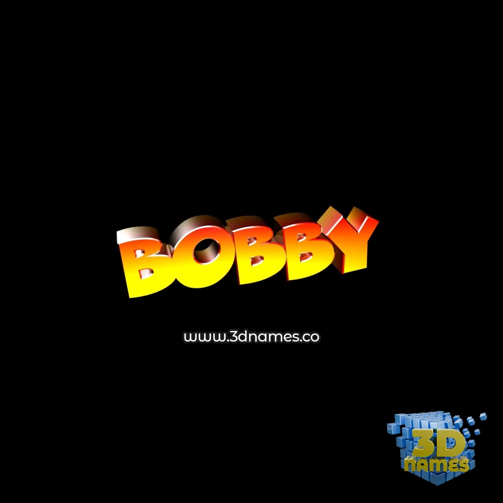 Black Background 3D Name Wallpaper for "bobby" | Custom Wallpaper | 3D ...