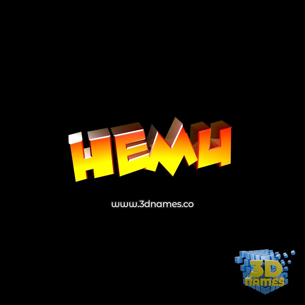 Preview Black Background name for "hemu"