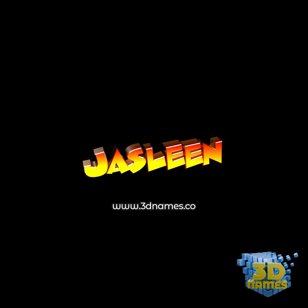 Preview Black Background name for "jasleen"