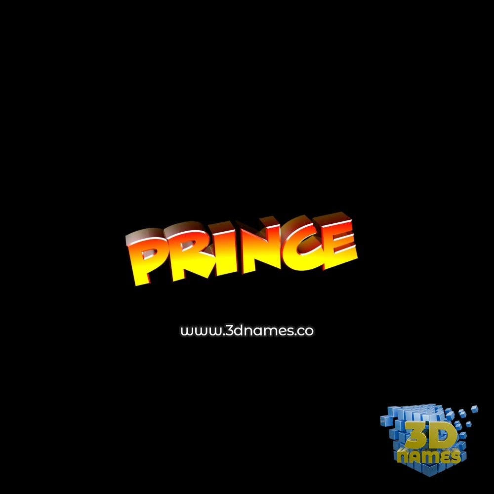 Preview Black Background name for "prince"