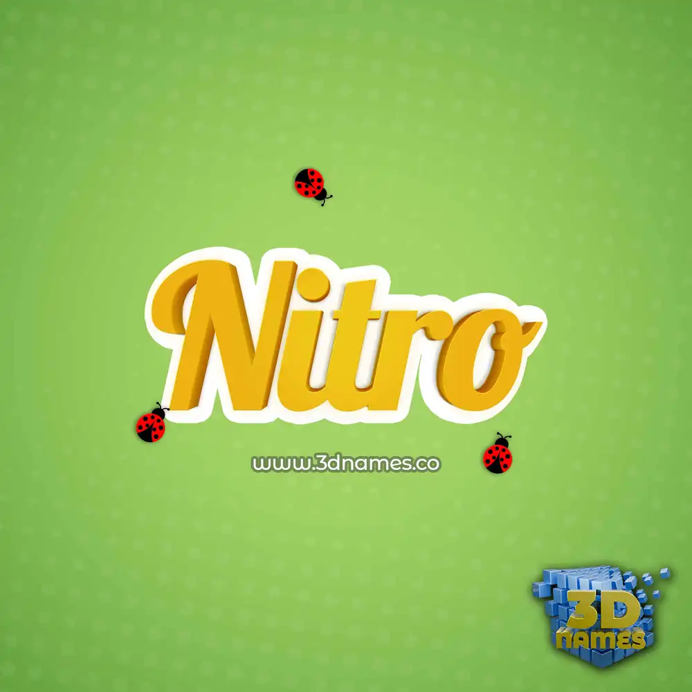Preview of Ladybugs 3D name for "nitro"