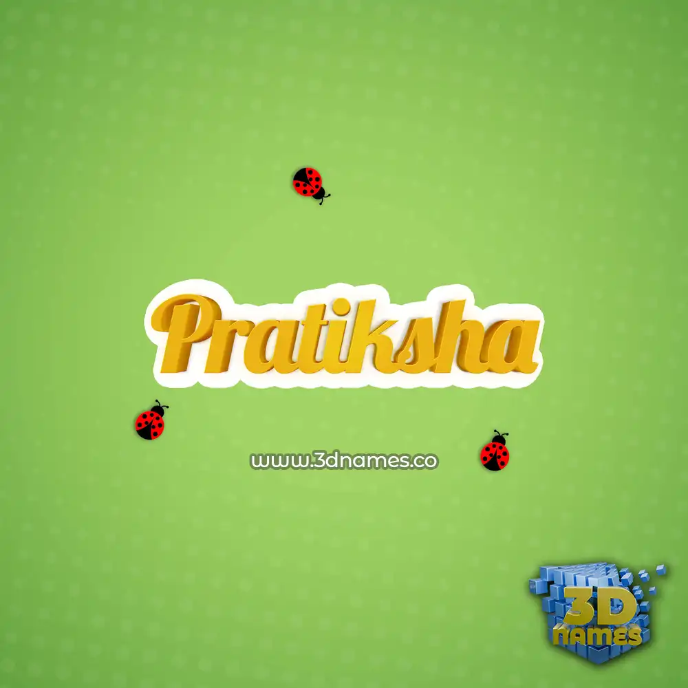 Ladybugs 3D Name Wallpaper for "pratiksha" | Custom Wallpaper | 3D Names
