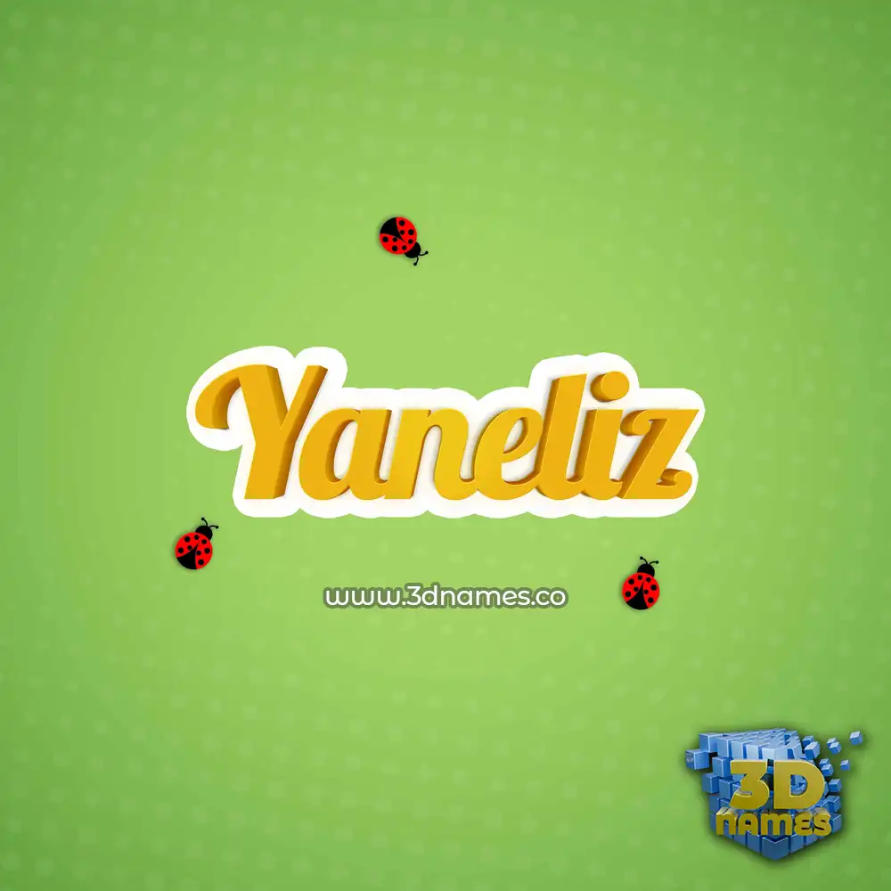 Ladybugs 3D Name Wallpaper for "yaneliz" | Custom Wallpaper | 3D Names