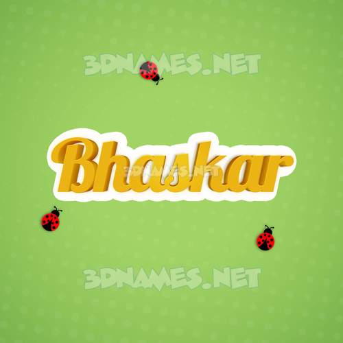 Bhaskar Name Logo