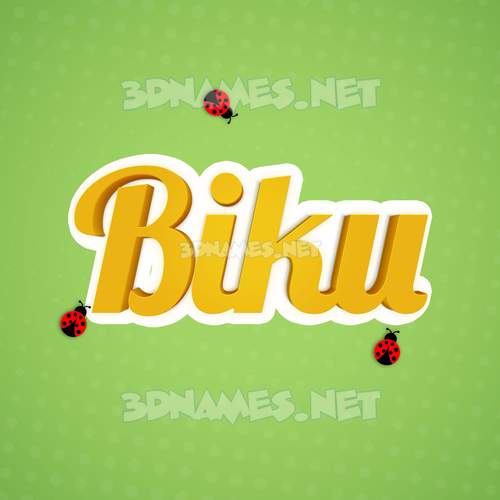 Biku Name Logo