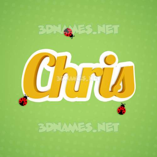 Chris Name Logo