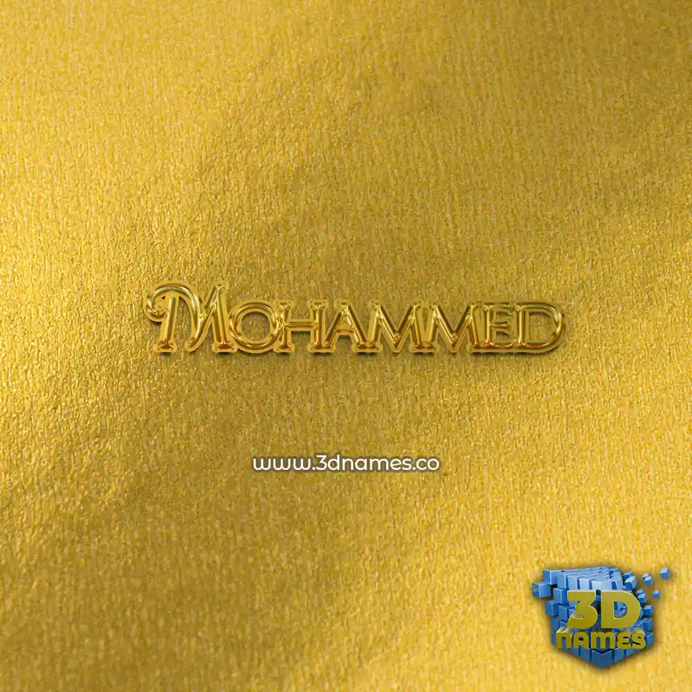 All Gold 3D Name Wallpaper for "mohammed" | Custom Wallpaper | 3D Names