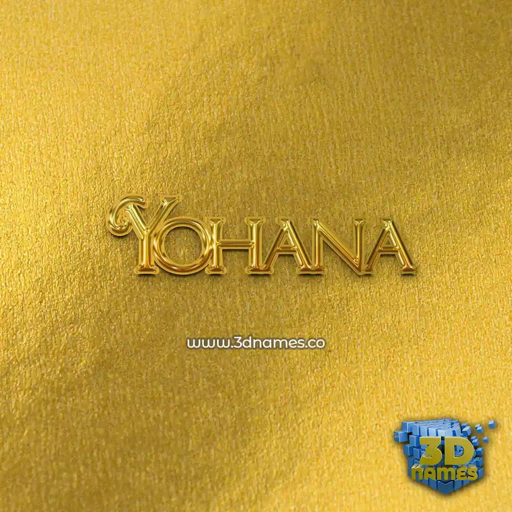 All Gold 3D Name Wallpaper for "yohana" | Custom Wallpaper | 3D Names