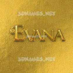 15 3D Names for "evana"