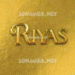 21 3D Names for "riyas"