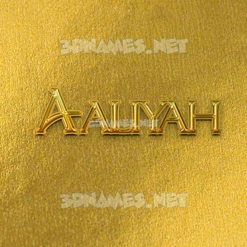 Aaliyah Name In Graffiti