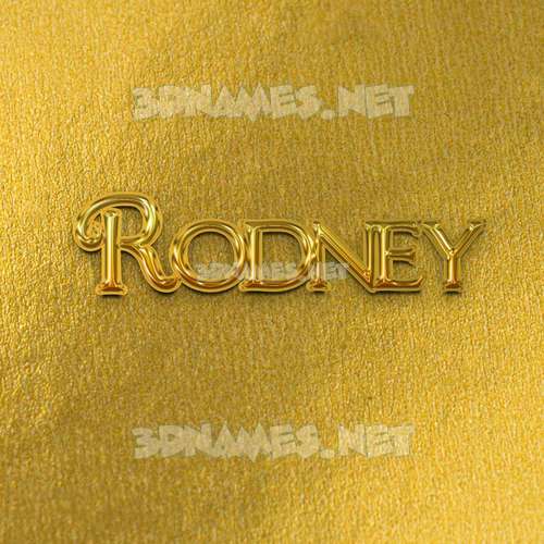 Preview of All Gold 3D name for "rodney"