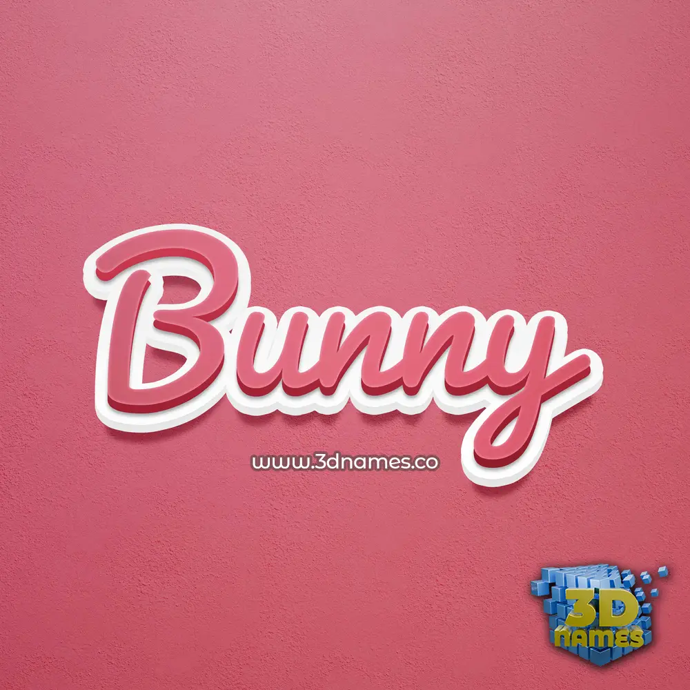 Preview of Red Scribble 3D name for "bunny"
