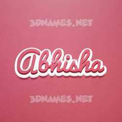 18 3D Names for "abhisha"