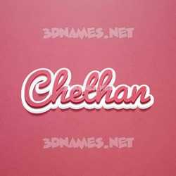 19 3D Names for "chethan"