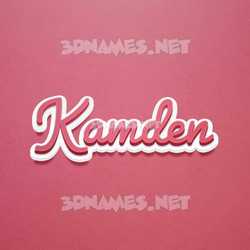 14 3D Names for "kamden"