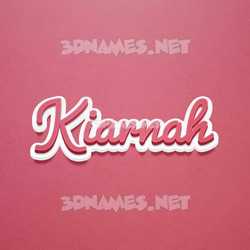 14 3D Names for "kiarnah"