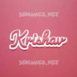15 3D Names for "krishav"