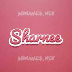 14 3D Names for "sharnee"
