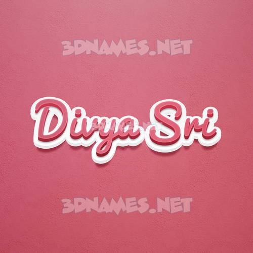 3d Divya Name Wallpaper