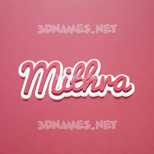 Preview of Red Scribble 3D name for "mithra"