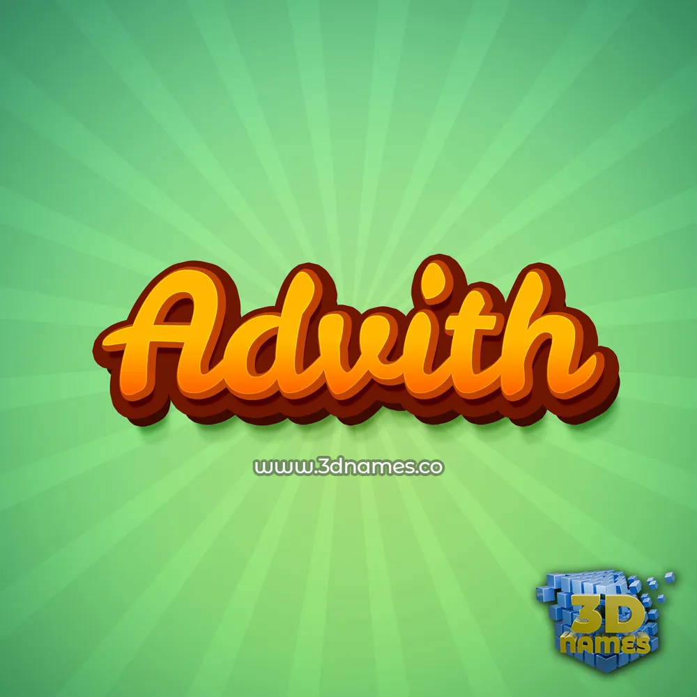 Green Rays 3D Name Wallpaper for "advith" | Custom Wallpaper | 3D Names