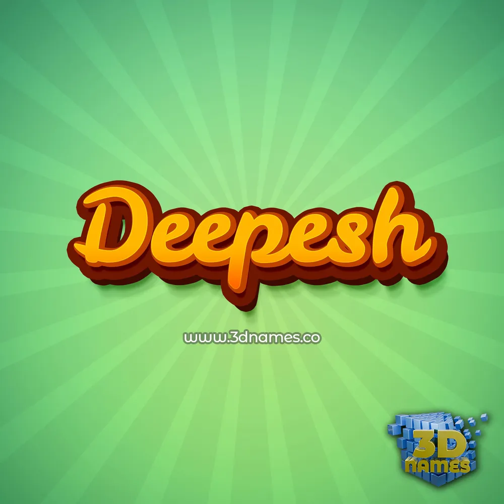 Green Rays 3D Name Wallpaper for "deepesh" | Custom Wallpaper | 3D Names