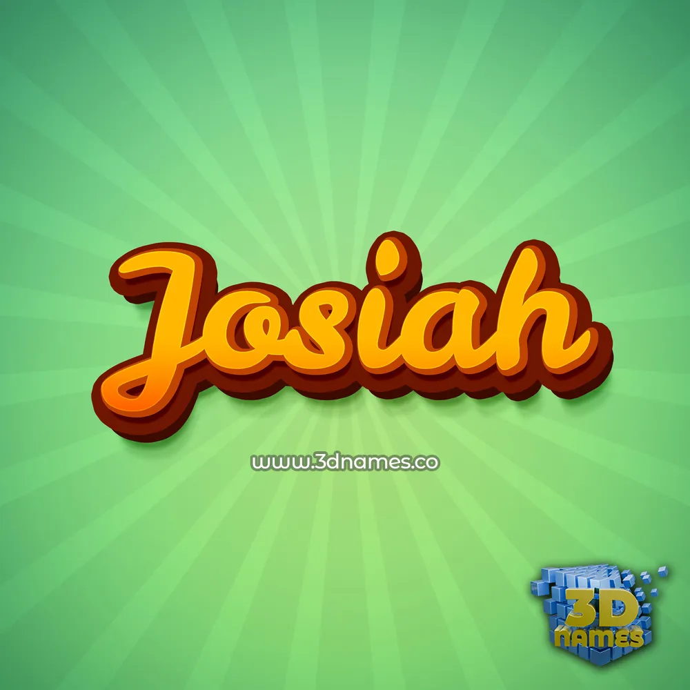 Green Rays 3D Name Wallpaper for "josiah" | Custom Wallpaper | 3D Names