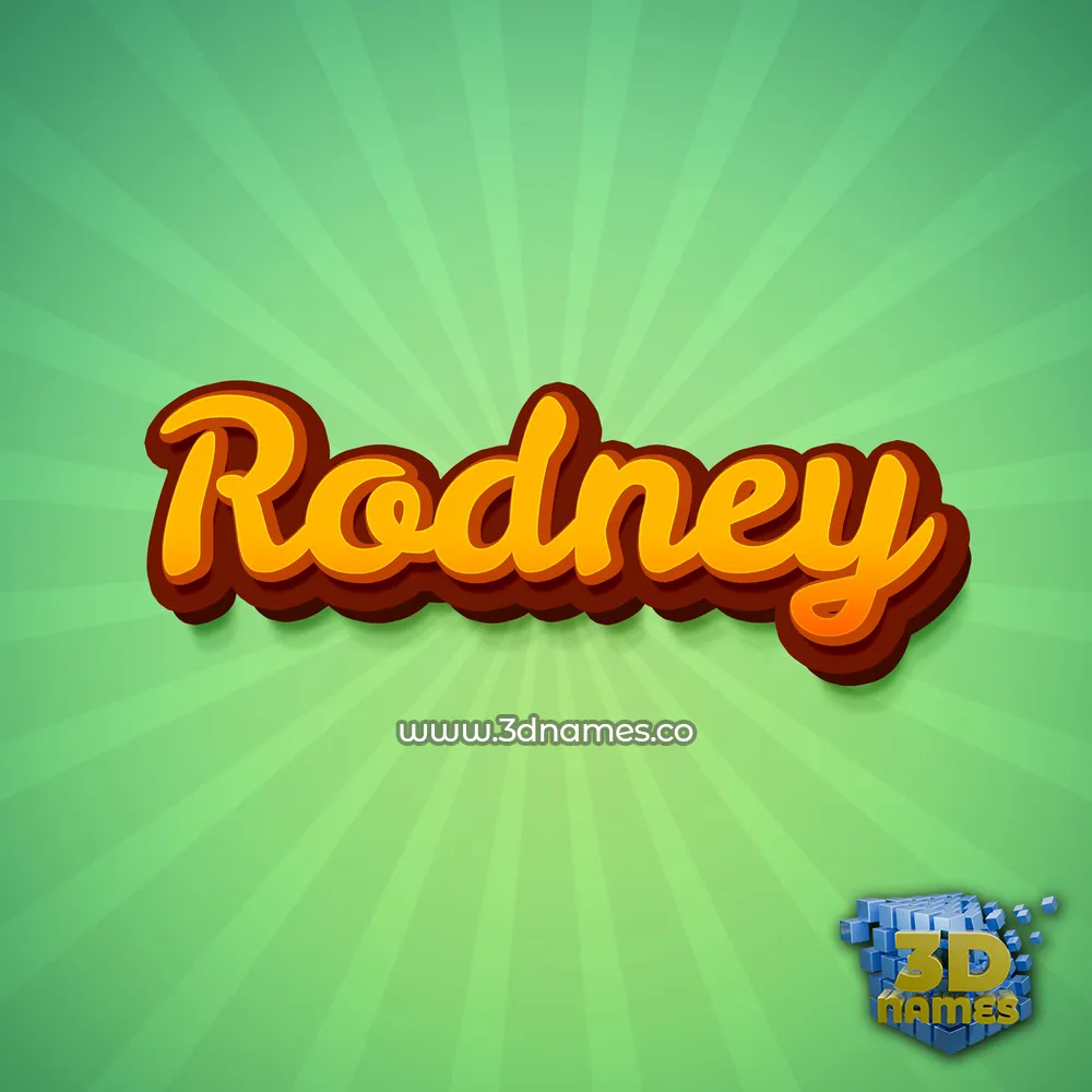 Preview of Green Rays 3D name for "rodney"