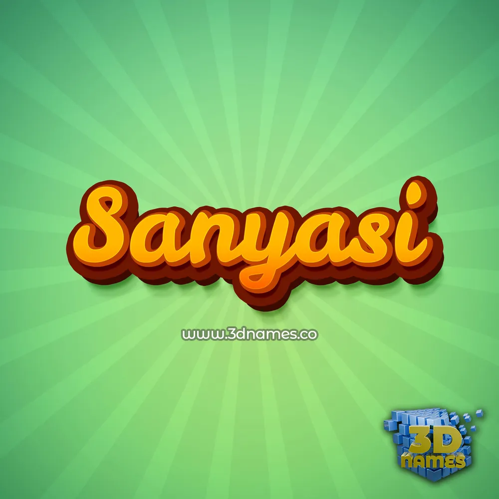 Preview of Green Rays 3D name for "Sanyasi"