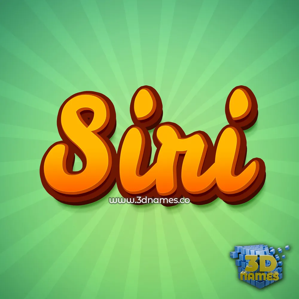 Preview of Green Rays 3D name for "siri"