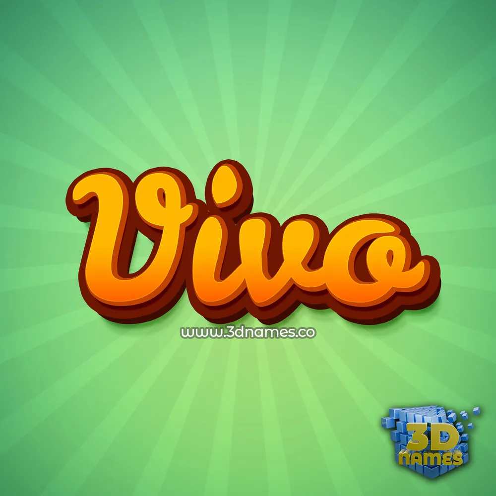 Preview of Green Rays 3D name for "VIVO"