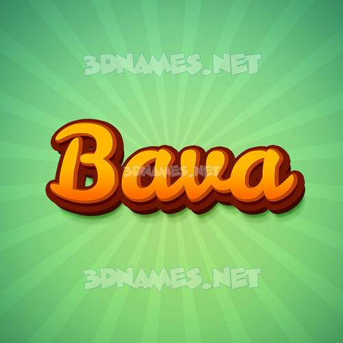 Preview of Green Rays 3D name for "bava"