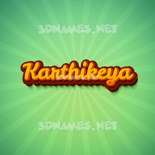 Preview of Green Rays 3D name for "Karthikeya"