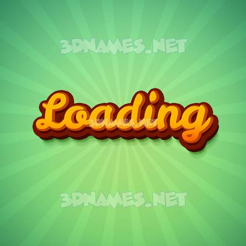 Preview of Green Rays 3D name for "loading"
