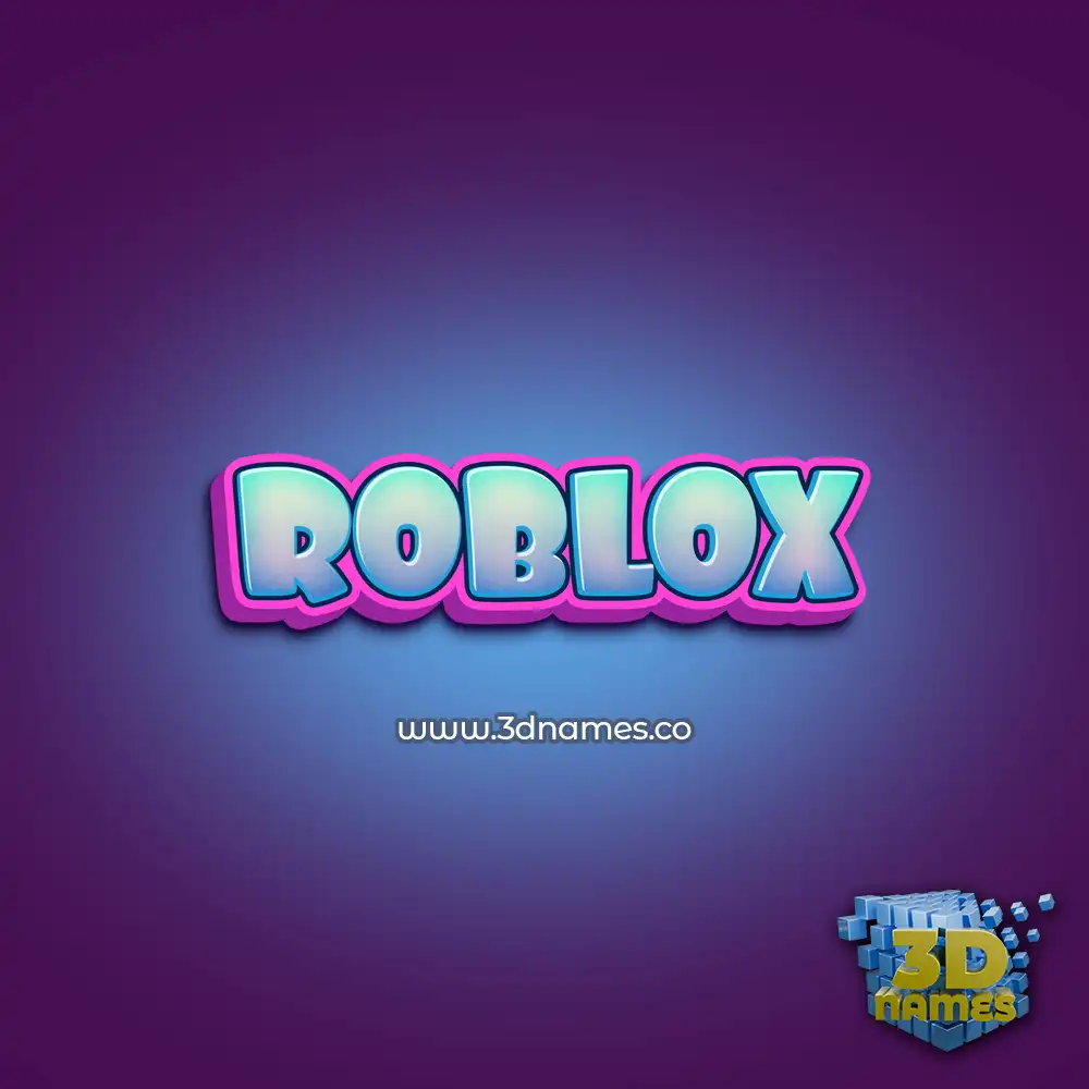 Phat Purple 3D Name Wallpaper for "roblox" | Custom Wallpaper | 3D Names