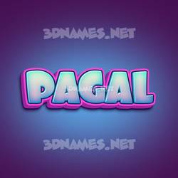 24 3D Names for "pagal"