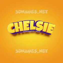 30 3D Names for "chelsie"