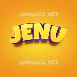 22 3D Names for "jenu"