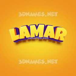 19 3D Names for "lamar"