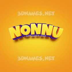 20 3D Names for "nonnu"
