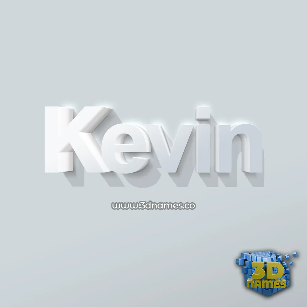Preview Clean White name for "kevin"