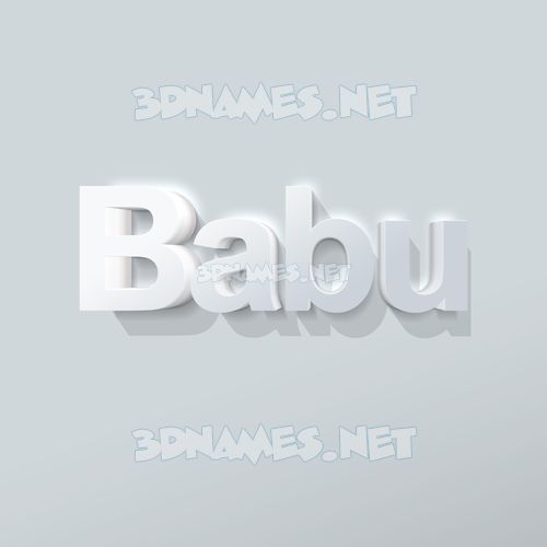 Babu I Love U Name Wallpaper