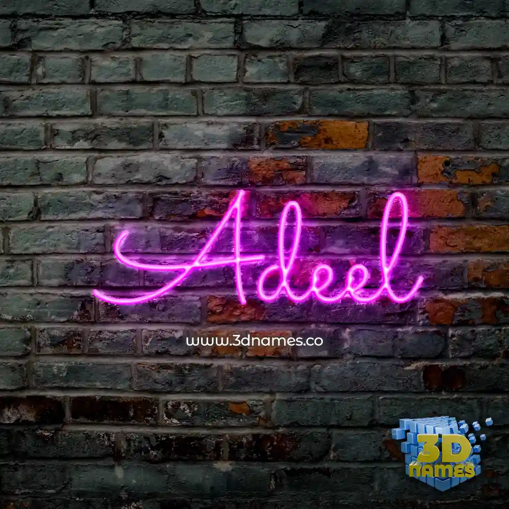 Preview Pink Neon name for "adeel"