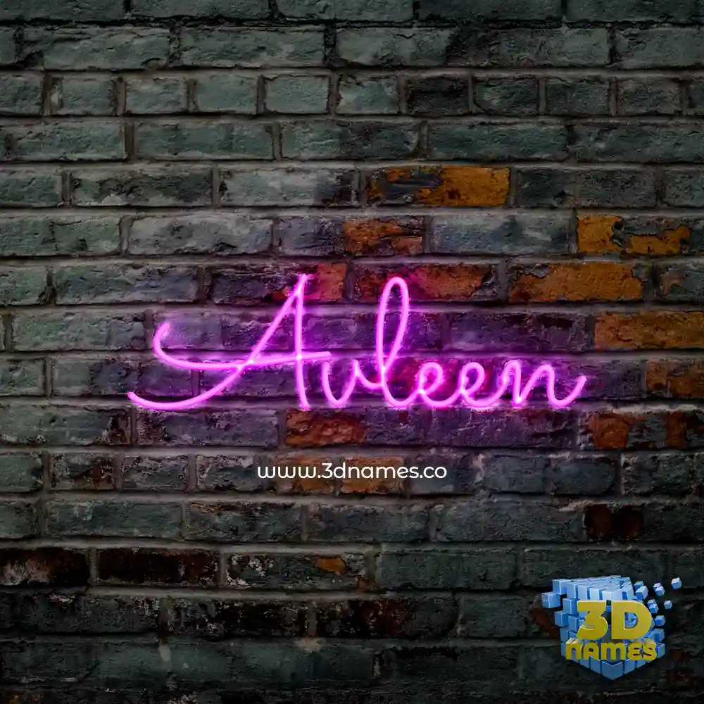 Pink Neon 3D Name Wallpaper for "avleen" | Custom Wallpaper | 3D Names