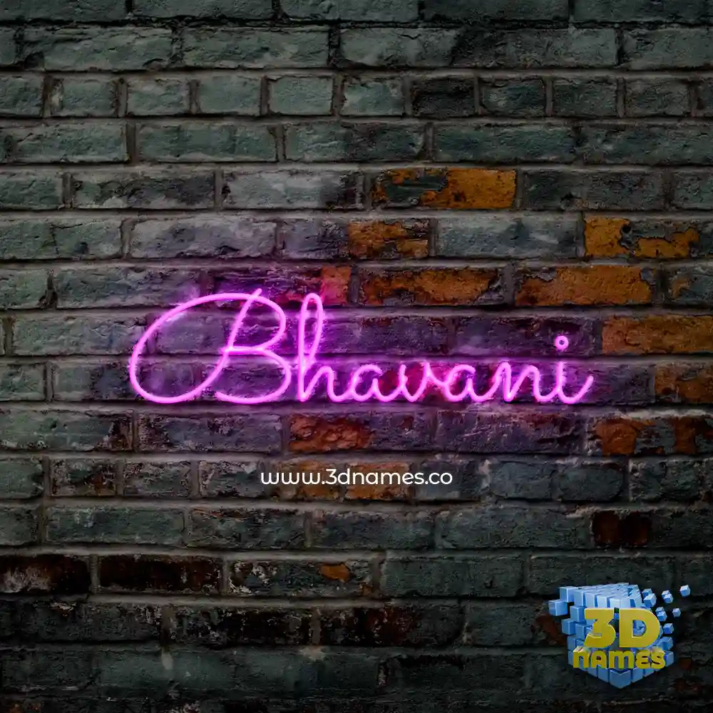 Preview Pink Neon name for "bhavani"