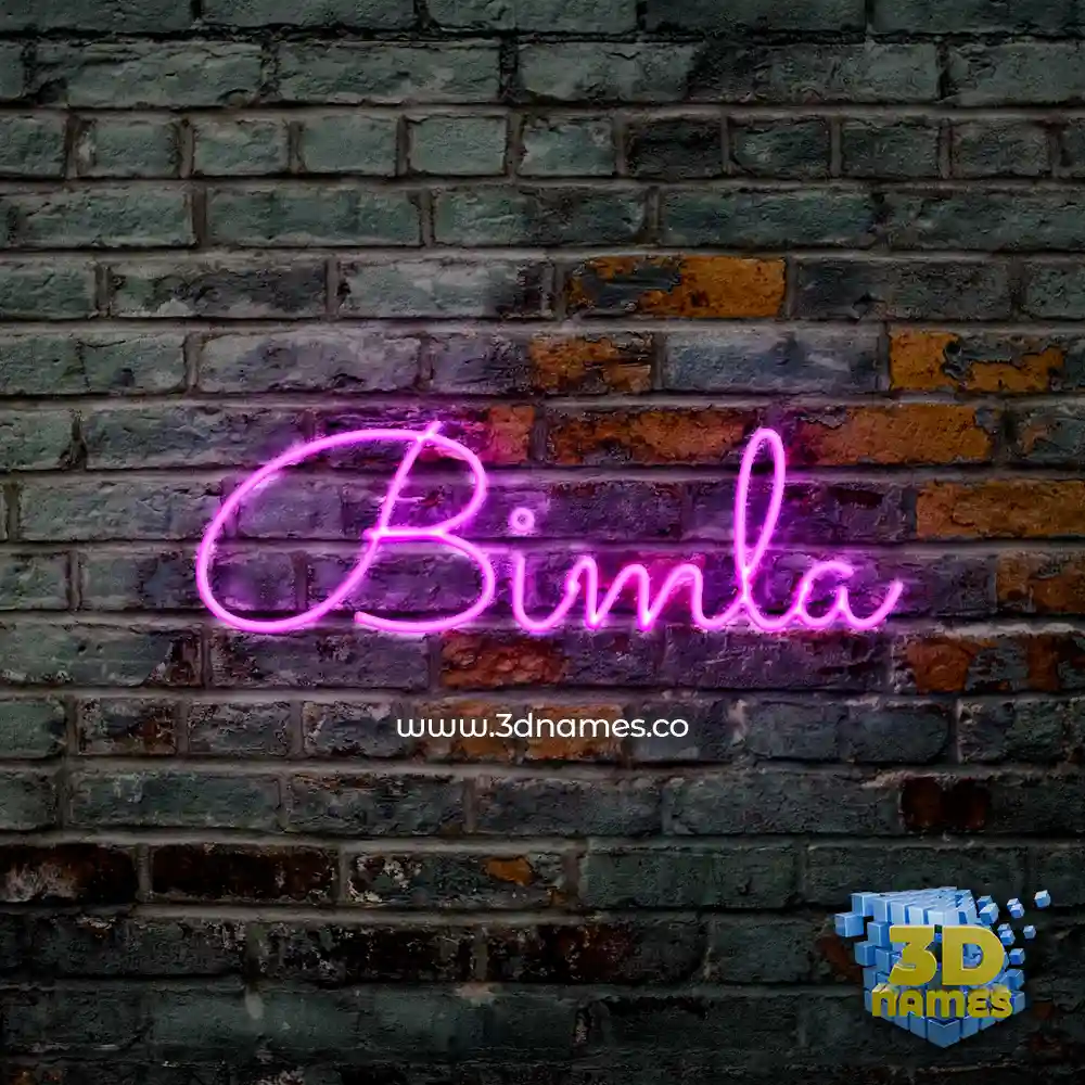 Pink Neon 3D Name Wallpaper for "bimla" | Custom Wallpaper | 3D Names