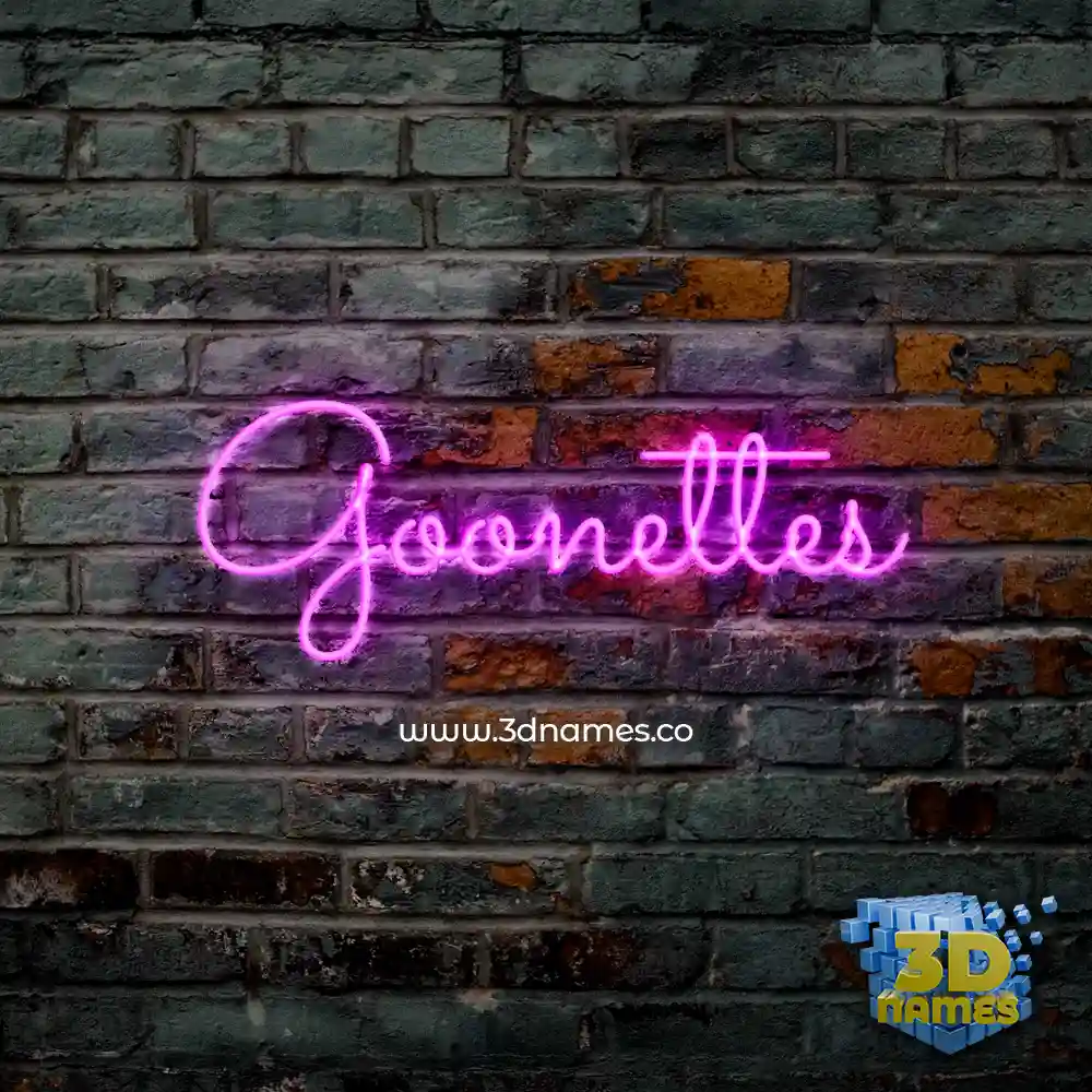 Pink Neon 3D Name Wallpaper for "goonettes" | Custom Wallpaper | 3D Names